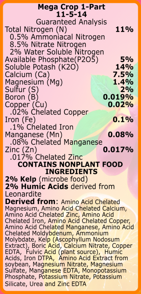 MEGA CROP 1-Part – Greenleaf Nutrients Australia