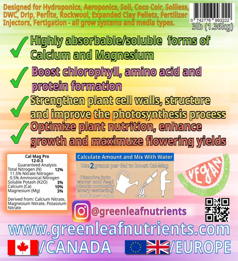 Cal+Mag Pro – Greenleaf Nutrients